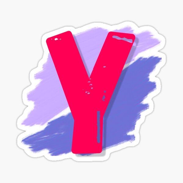 "The Letter Y" Sticker for Sale by PixelBombs | Redbubble