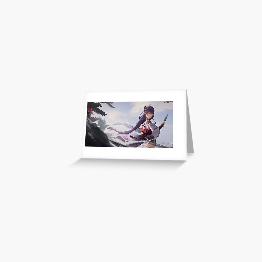 "Raiden Shogun Baal Genshin Impact" Greeting Card for Sale by ...