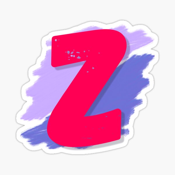 "The Letter Z" Sticker for Sale by PixelBombs | Redbubble