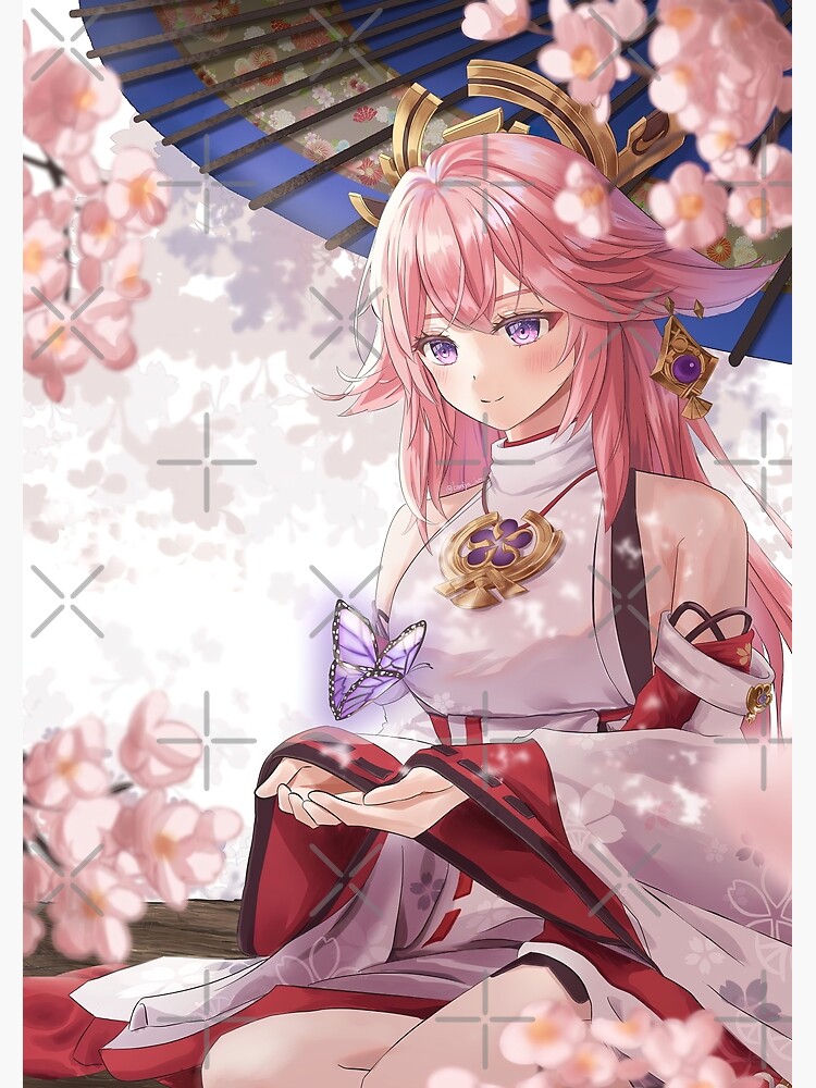 "Cute Yae Miko Genshin Impact" Photographic Print for Sale by ...