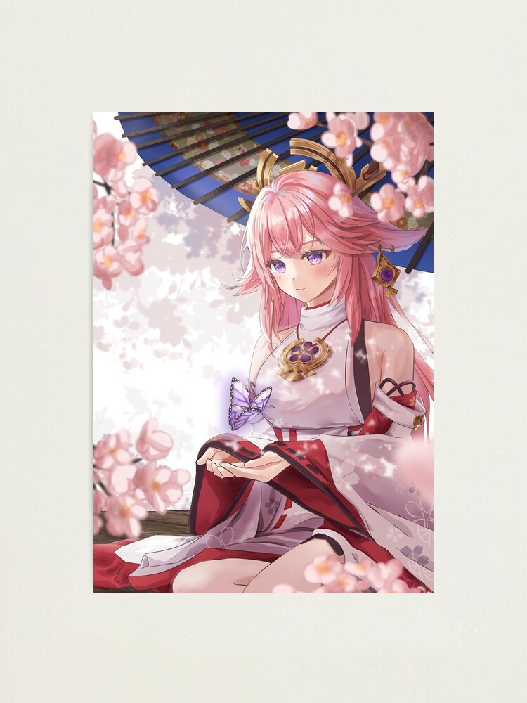 "Cute Yae Miko Genshin Impact" Photographic Print for Sale by ...