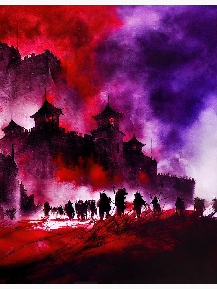 "Dark fantasy battlefield" Sticker for Sale by Shadow-Spectrum | Redbubble