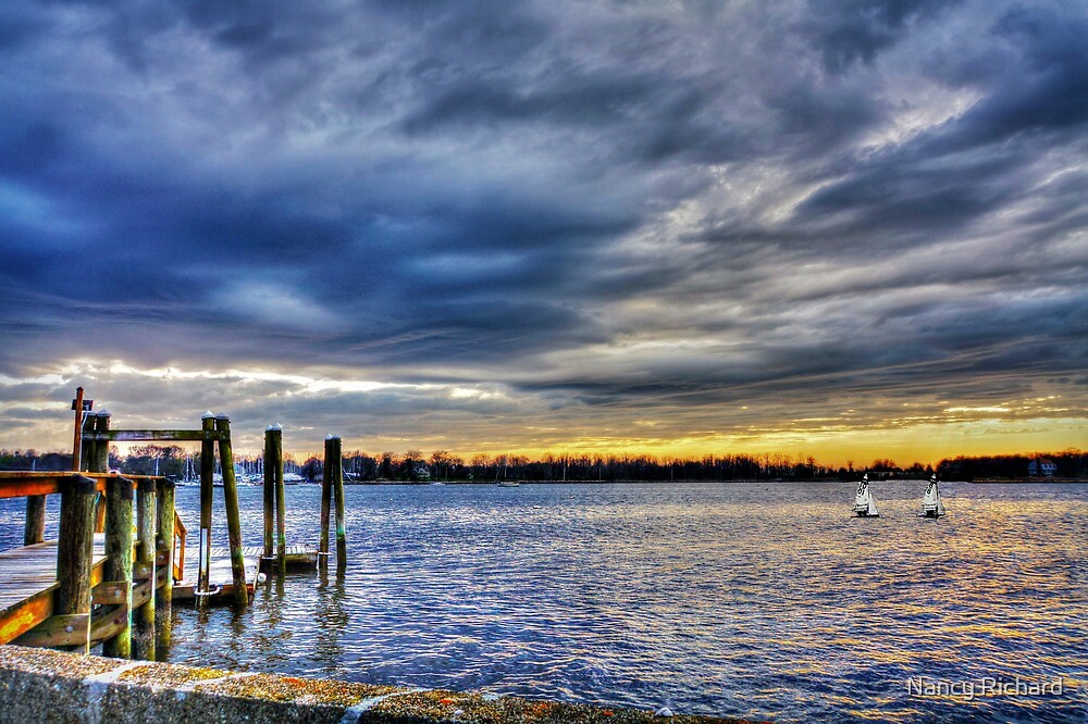 "Brooding Sunset" by Nancy Richard | Redbubble