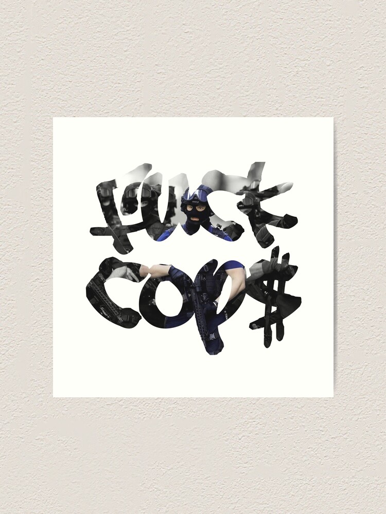 "FUCK COP$ - Bad Cop Logo" Art Print by BlueWallDesigns | Redbubble