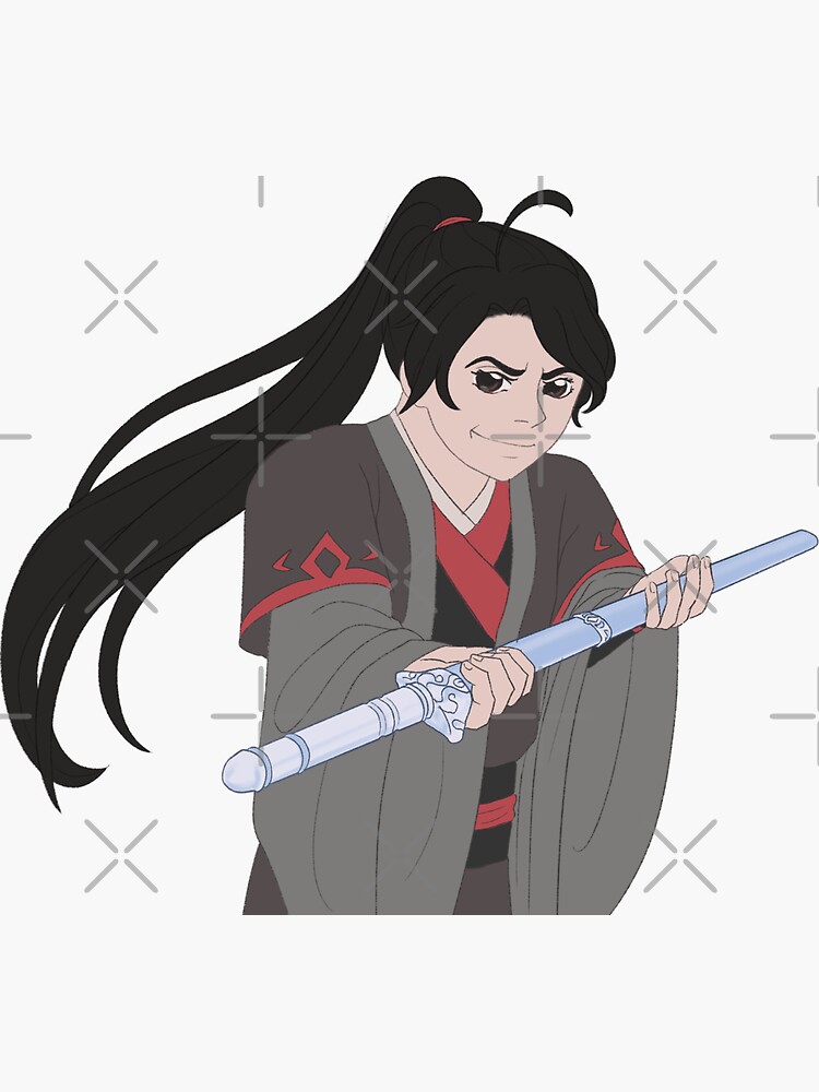 "Wei Wuxian on his way to have fun" Sticker for Sale by Heyiuart ...