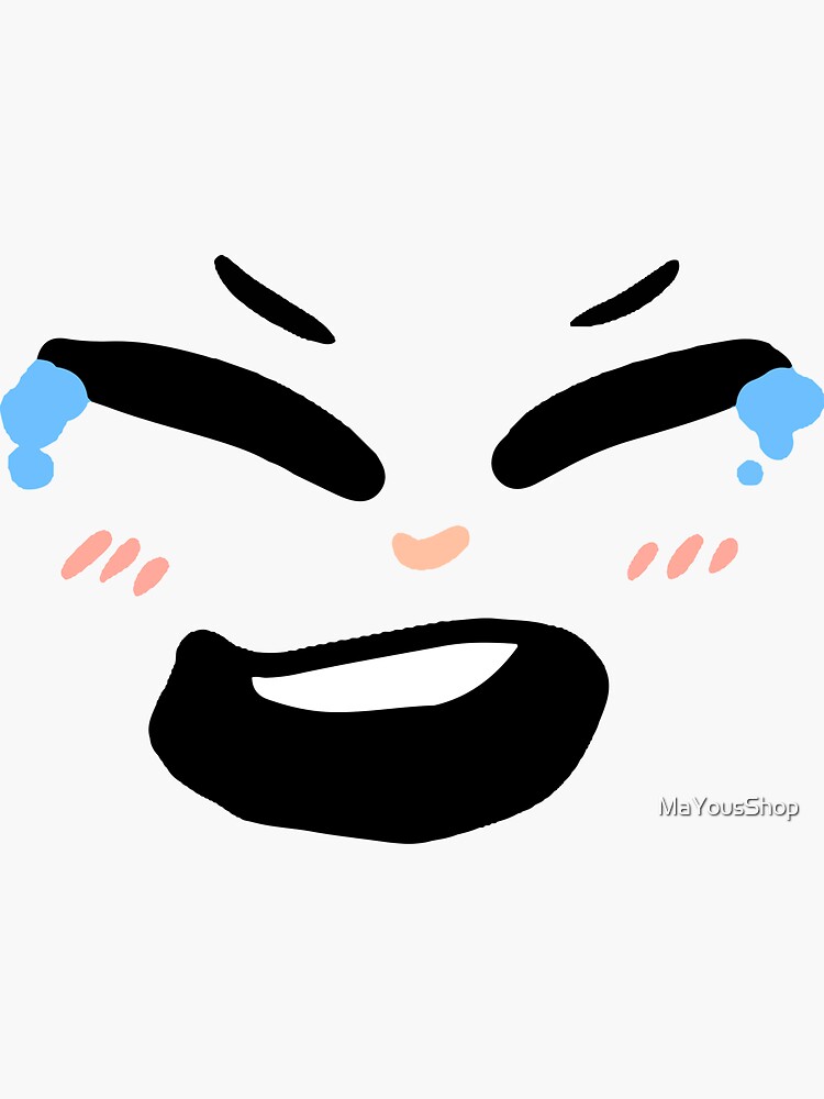 "Cute laughing face" Sticker for Sale by MaYousShop | Redbubble