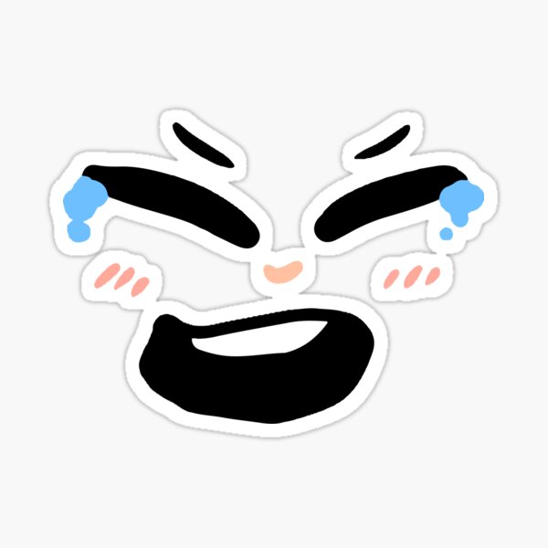 "Cute laughing face" Sticker for Sale by MaYousShop | Redbubble