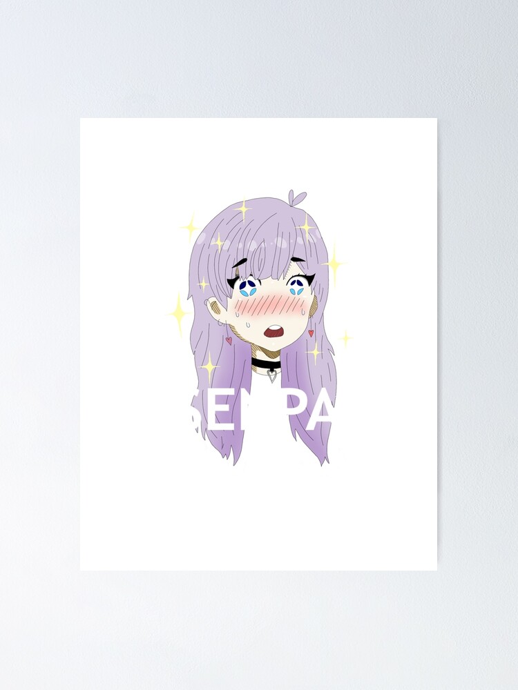 "Kawaii senpai" Poster by Lanifoxx | Redbubble