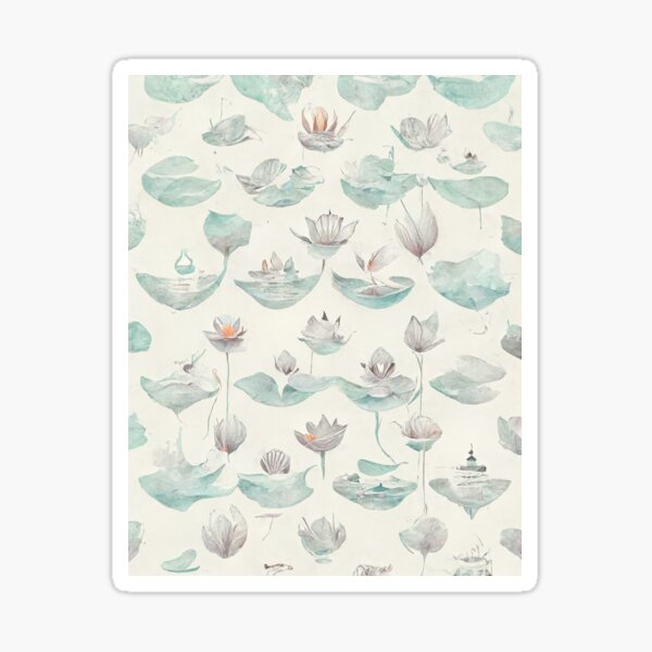 "Your Next Favorite Lily Pad Pattern With White Background Variance 2 ...