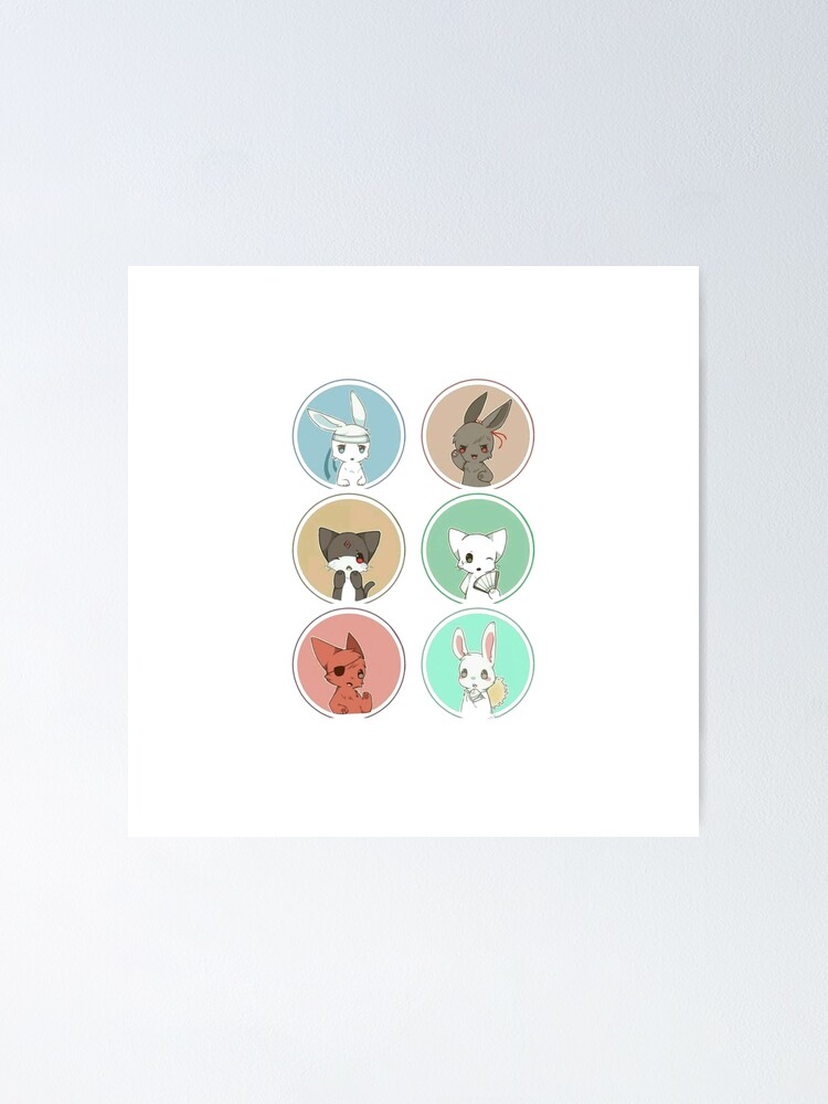 "MXTX Chibi Bunny" Poster for Sale by Coryhorn | Redbubble