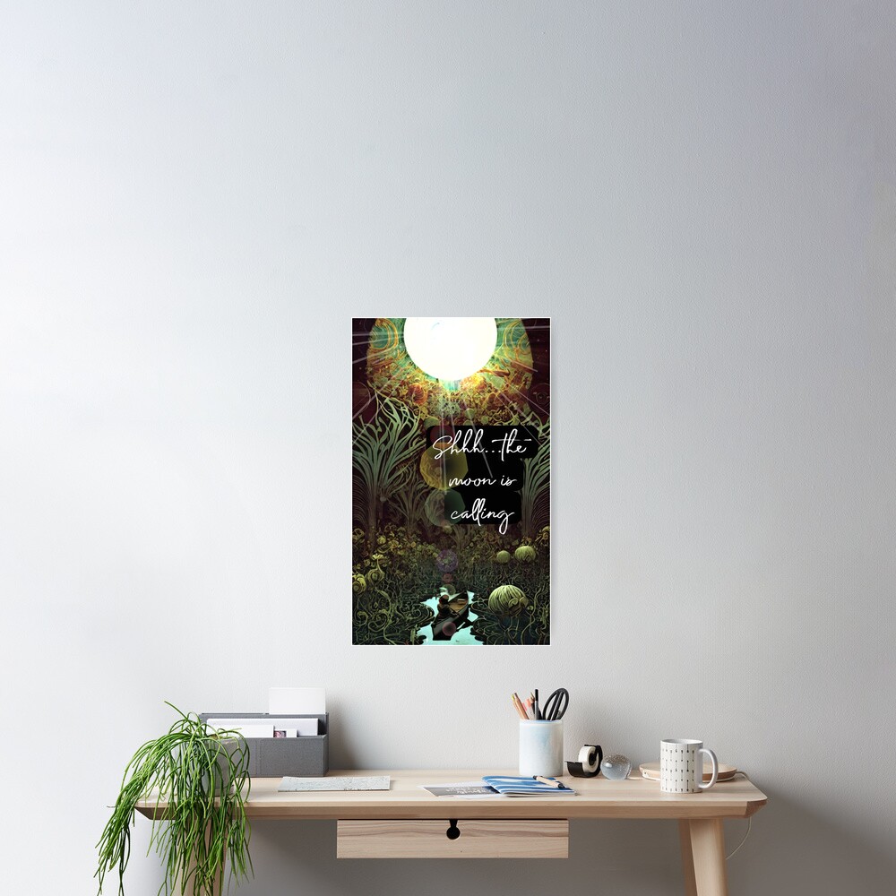 "Moon call" Poster for Sale by Sasheemi | Redbubble
