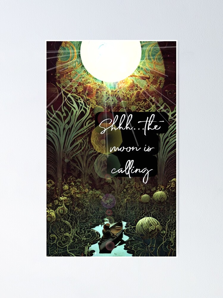 "Moon call" Poster for Sale by Sasheemi | Redbubble