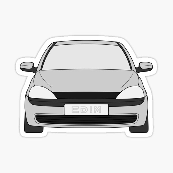 "Opel/Vauxhall Corsa C 2000-2003 silver color" Sticker for Sale by ...