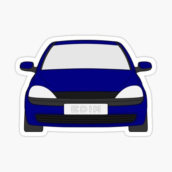 "Opel/Vauxhall Corsa C 2000-2003 blue color" Sticker for Sale by ...