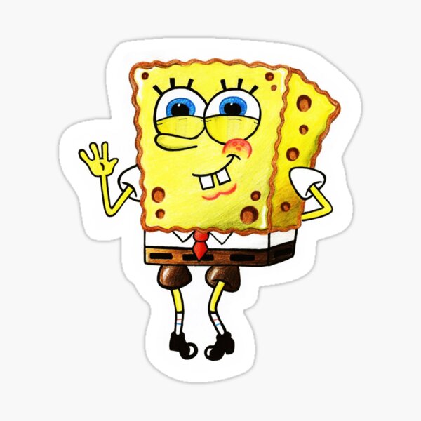 "Cute Spongebob" Sticker for Sale by persefoniart | Redbubble