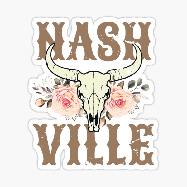 "Nashville Western Boho" Sticker for Sale by SixOne5Designs | Redbubble