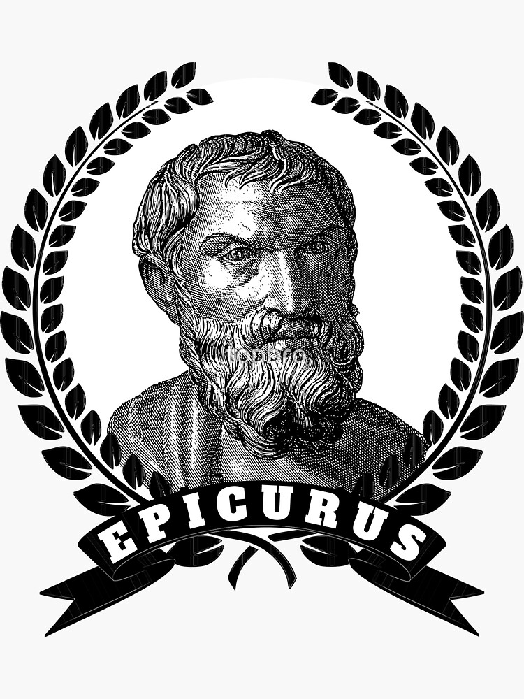 "Epicurus Greek Philosopher" Sticker for Sale by topbro | Redbubble