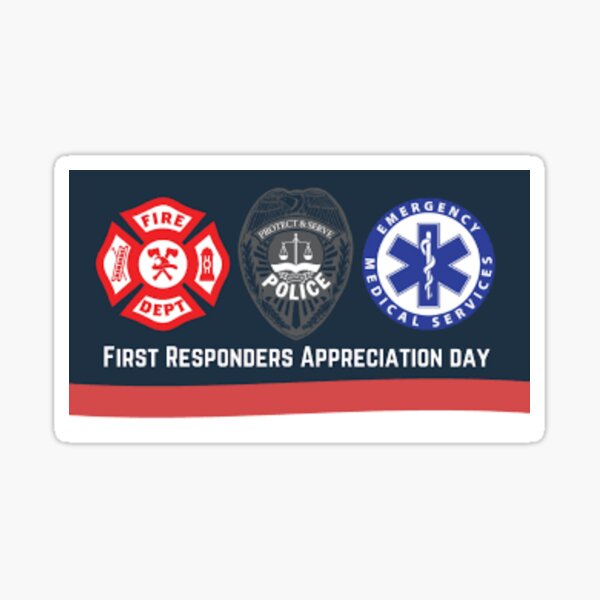 "National First Responders Day Stickers, T-shirts, Mugs, Postcards ...