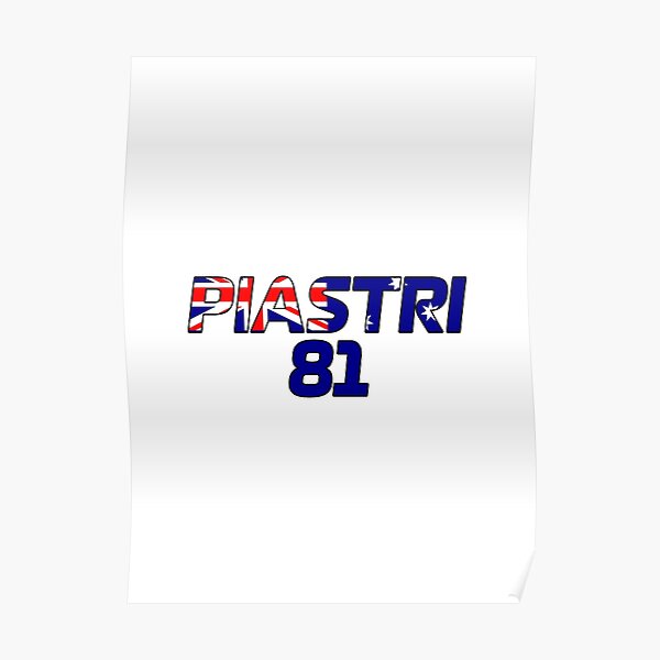 "Oscar Piastri #81" Poster for Sale by KingFloki | Redbubble