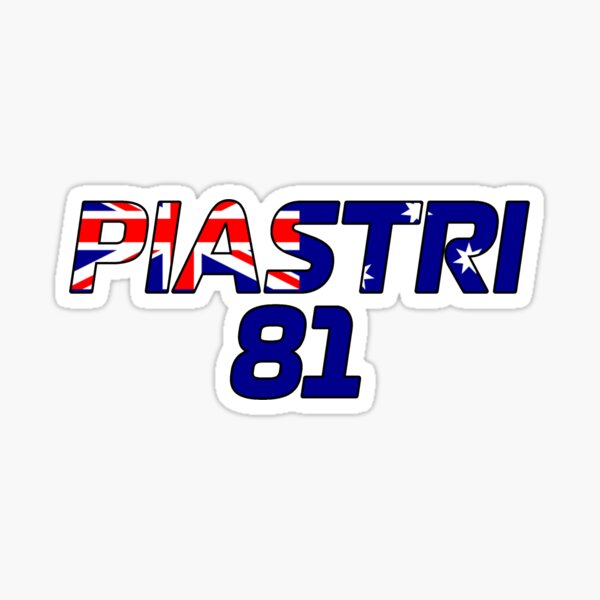 "Oscar Piastri #81" Sticker for Sale by KingFloki | Redbubble