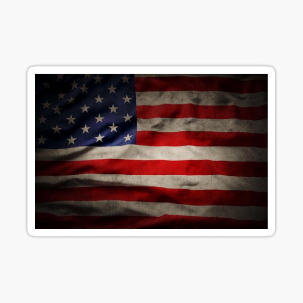 "US flag" Sticker for Sale by Zip-Zup | Redbubble