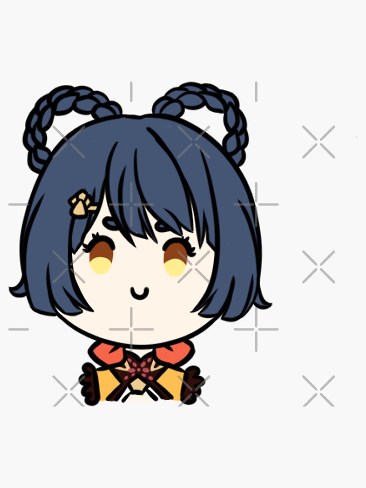 "Xiangling Genshin impact" Sticker for Sale by NovaColour | Redbubble