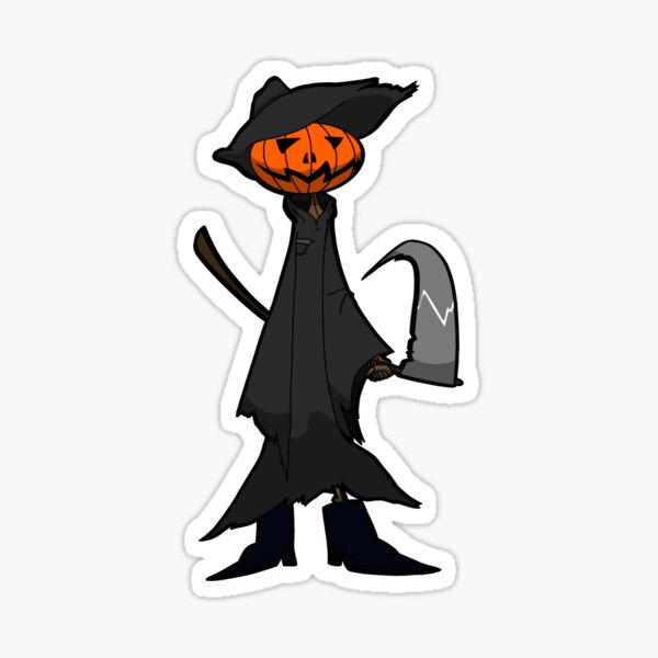 "pumpkin scarecrow" Sticker for Sale by CoolKidsTable | Redbubble