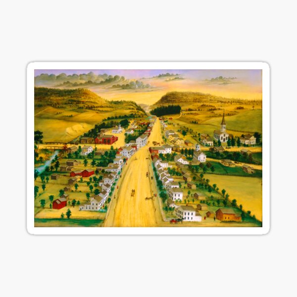 "Small town" Sticker for Sale by O-someness | Redbubble
