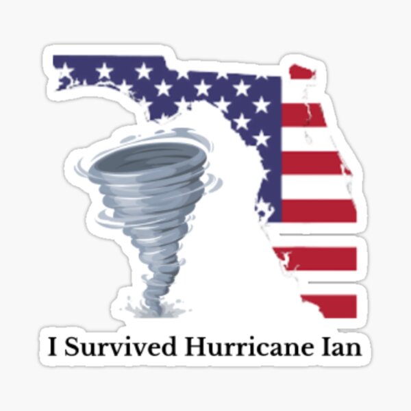 "Hurricane Ian: I Survived Hurricane Ian" Sticker for Sale by hazaro ...