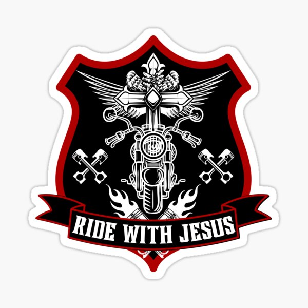 "Christian Biker" Sticker for Sale by besuryex3m | Redbubble