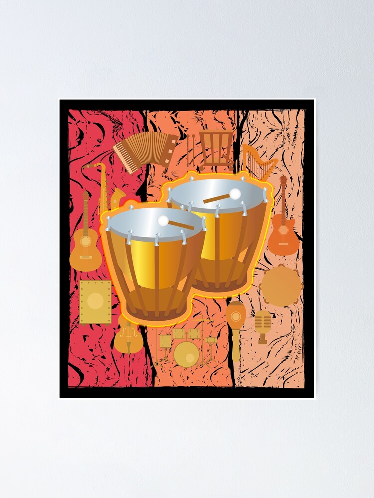 "Vintage Timpani" Poster for Sale by my-green-gecko | Redbubble