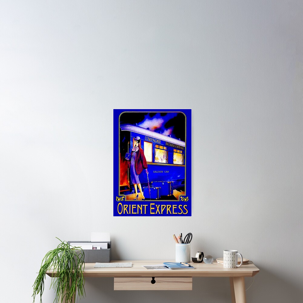 "ORIENT EXPRESS: Vintage Train Passenger Travel Print" Poster for Sale ...