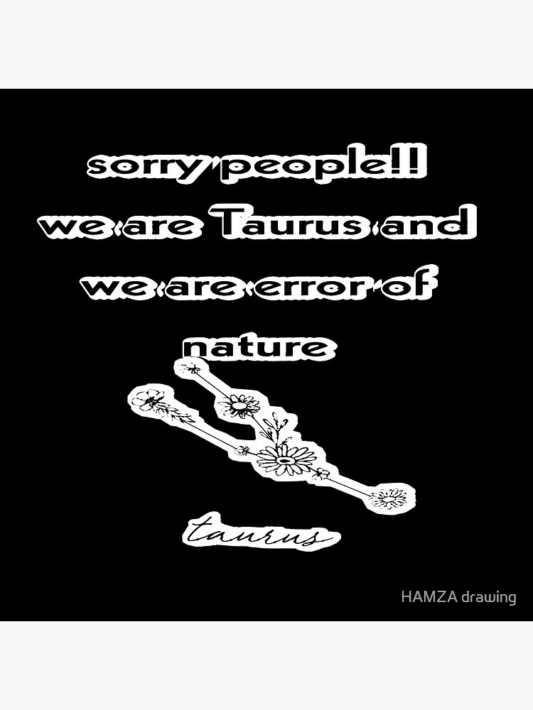 "taurus zodiac theme" Poster for Sale by ratdesignos | Redbubble