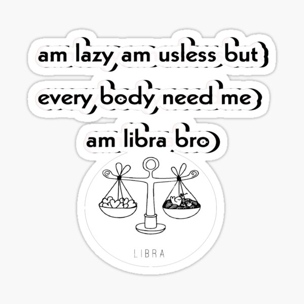 "libra zodiac sign gift" Sticker for Sale by ratdesignos | Redbubble