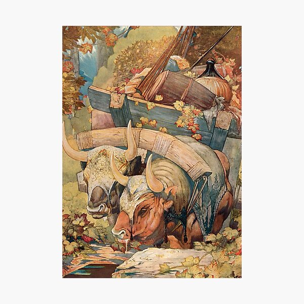 "Der Ochse und die Achsenbäume (1909) - Edward Julius Detmold ...
