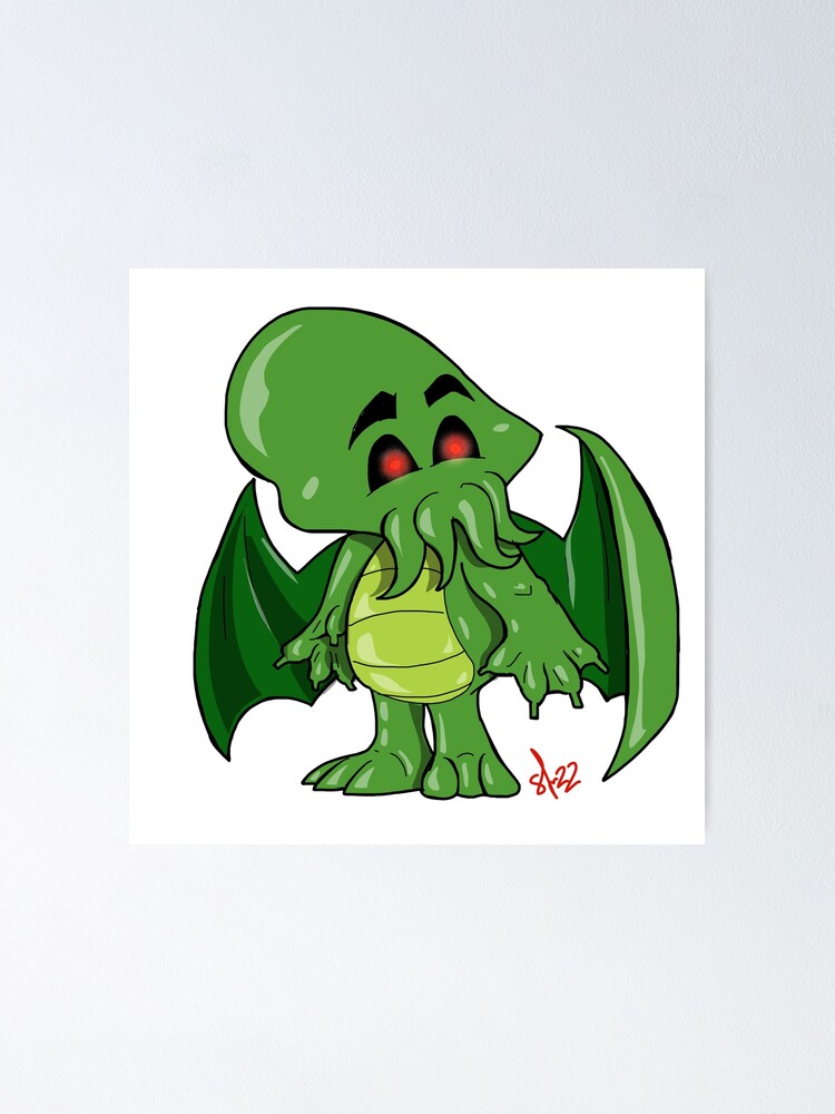 "Lil Cthulhu " Poster for Sale by Pittstop | Redbubble