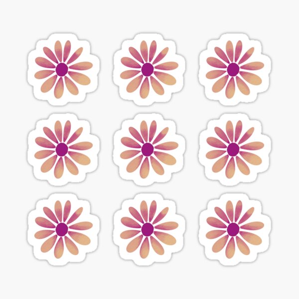 "Fall Flower Sticker Pack" Sticker for Sale by rakhisahasjc | Redbubble