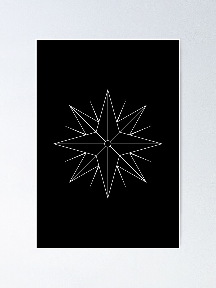 "Feanorian star, elven, badge, coat of arms, House, Feanor" Poster for ...