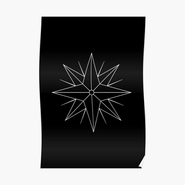 "Feanorian star, elven, badge, coat of arms, House, Feanor" Poster for ...
