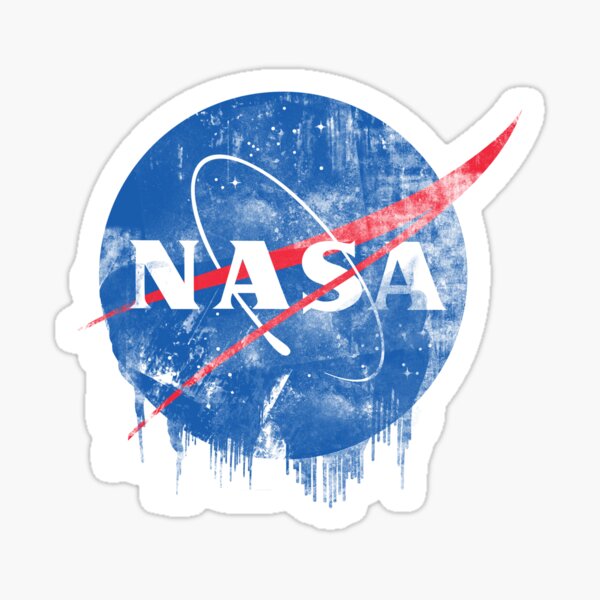 "Grunge NASA Logo" Sticker for Sale by MisterRoosevelt | Redbubble