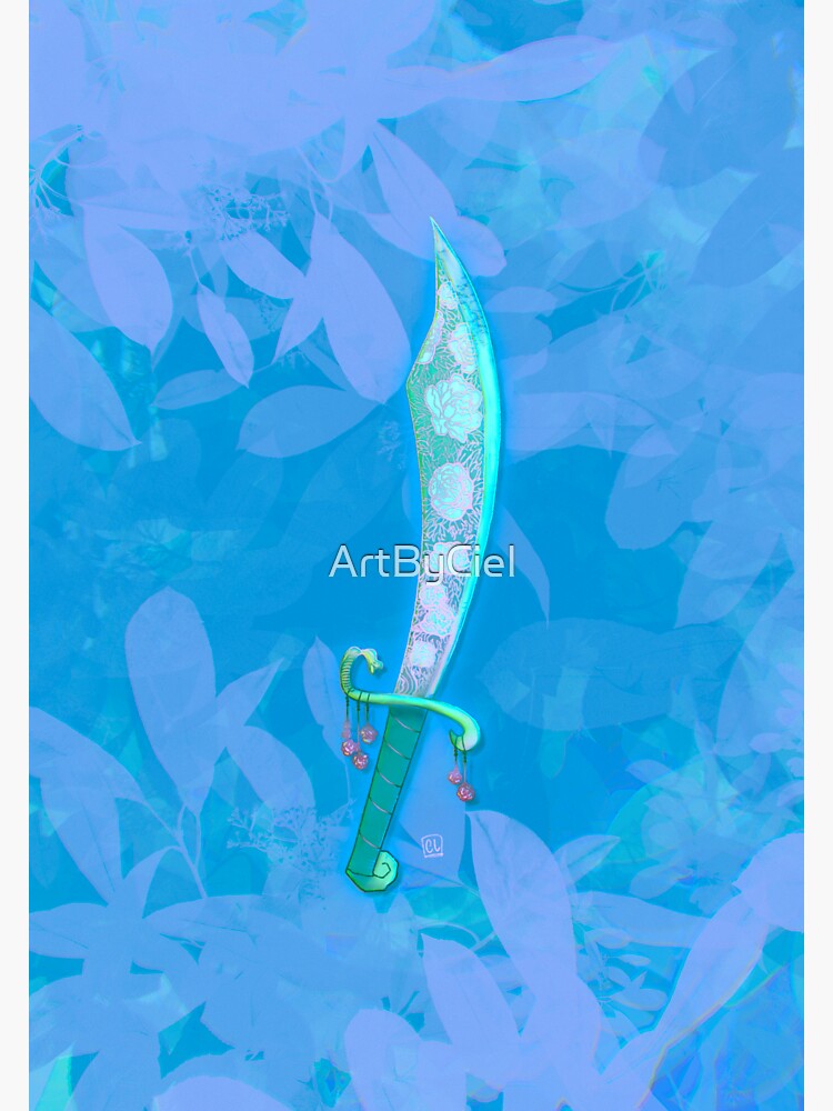 "Serpent Scimitar" Sticker for Sale by ArtByCiel | Redbubble