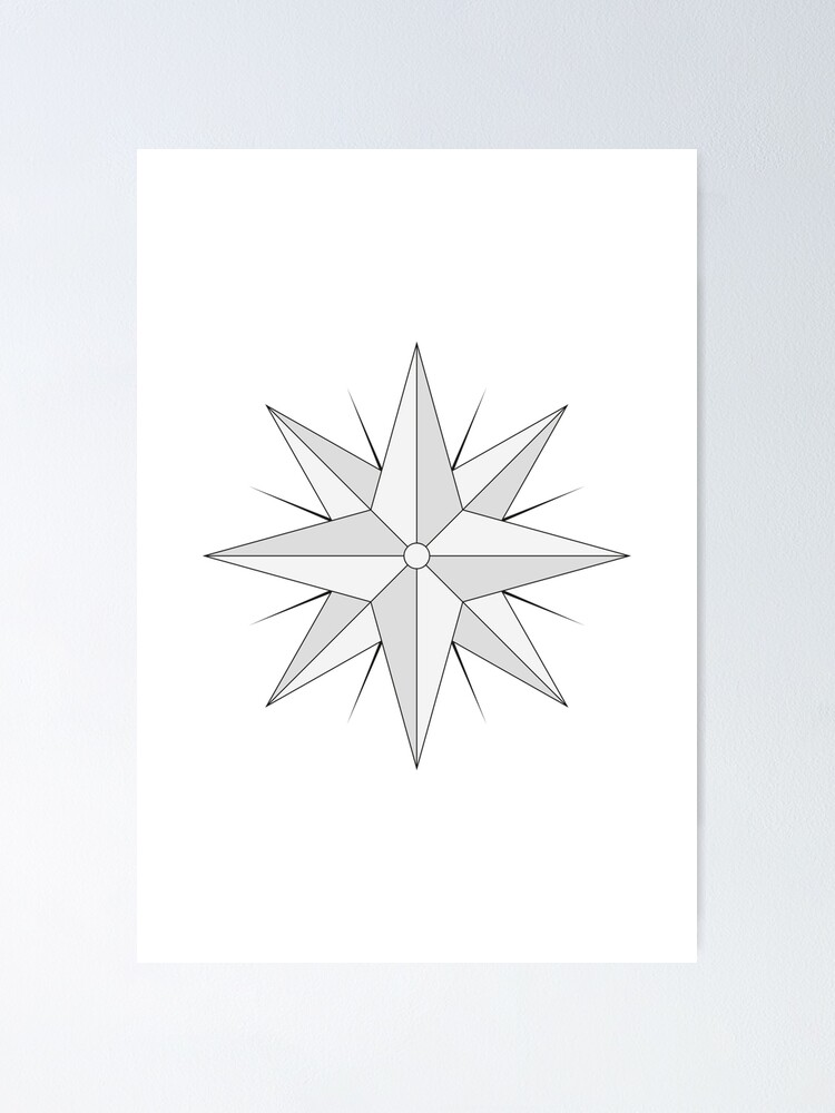 "Feanorian star, elven, badge, coat of arms, House, Feanor" Poster for ...