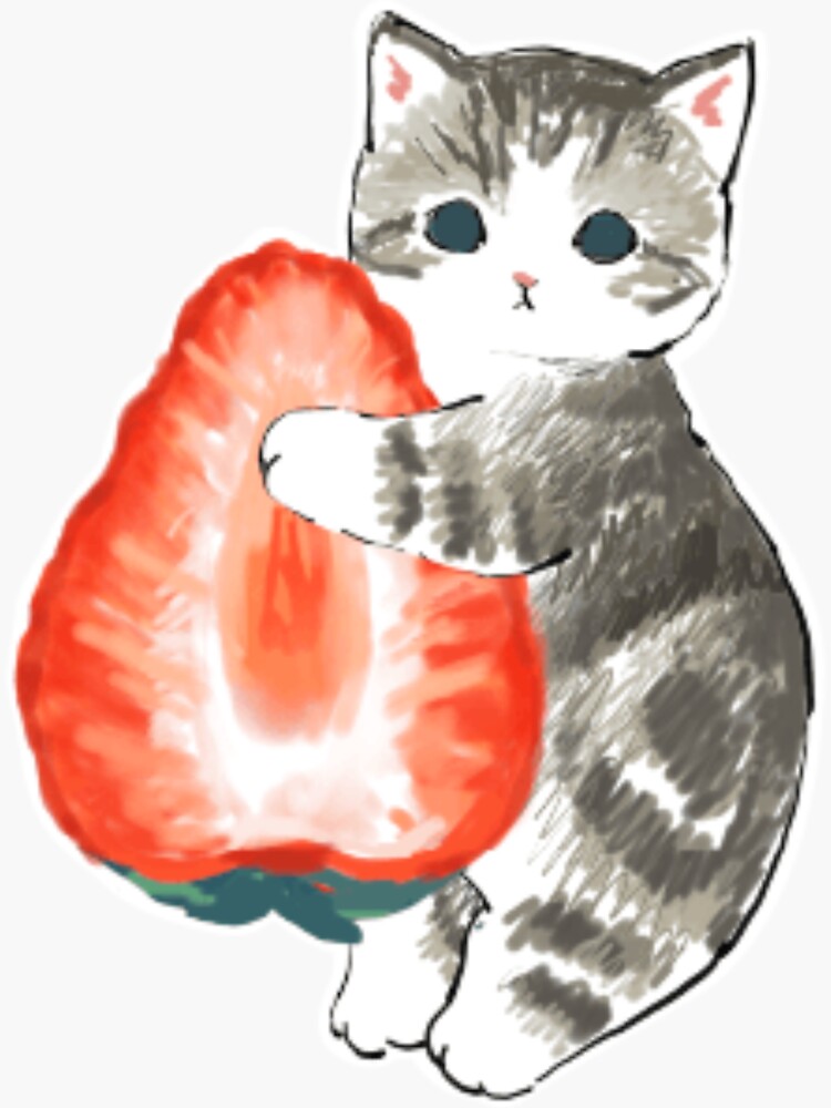 "mofusand berry" Sticker for Sale by daisystone | Redbubble