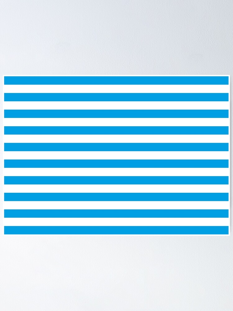 Póster «Rayas azul turquesa y blanco | Patrones de rayas | Patrones de ...