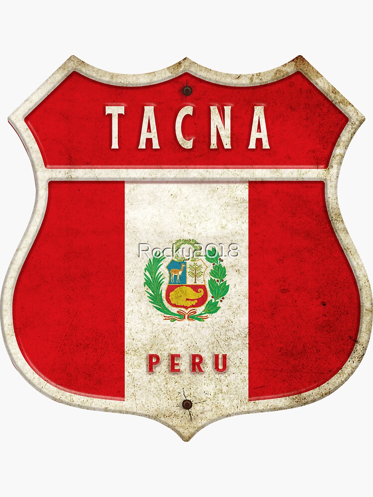"Tacna Peru coat of arms flag design" Sticker for Sale by Rocky2018 ...