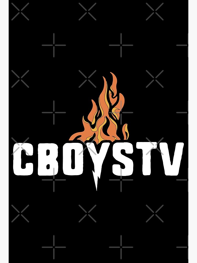 "Cboystv Merch Fire Logo" Poster for Sale by BenizMass | Redbubble