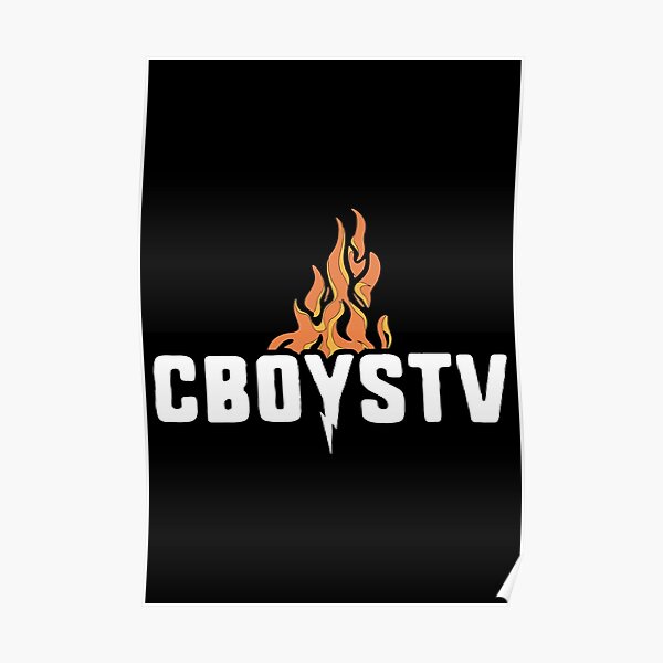 "Cboystv Merch Fire Logo" Poster for Sale by BenizMass | Redbubble