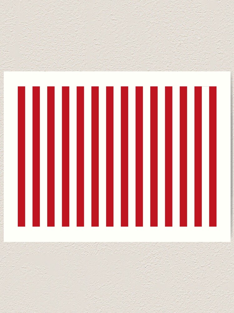 Lámina artística «Rayas rojas y blancas | Patrones de rayas | Patrones ...