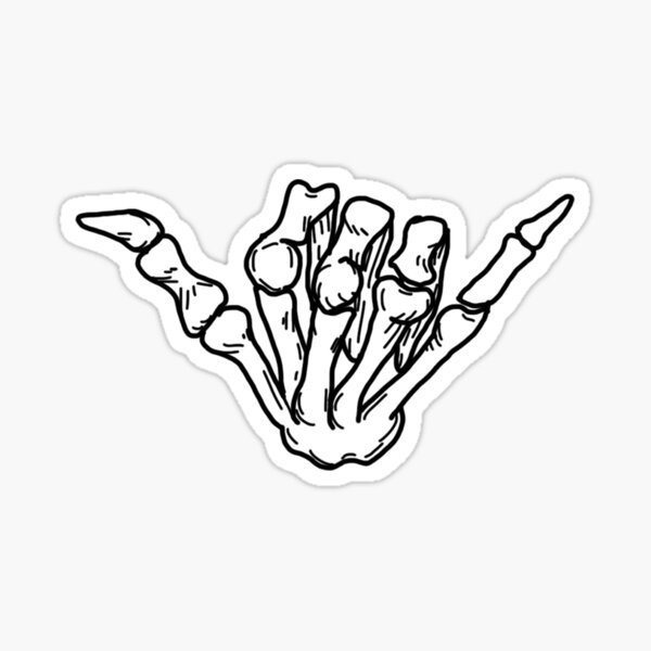 "Skeleton Vibes" Sticker for Sale by Psychedeathic | Redbubble