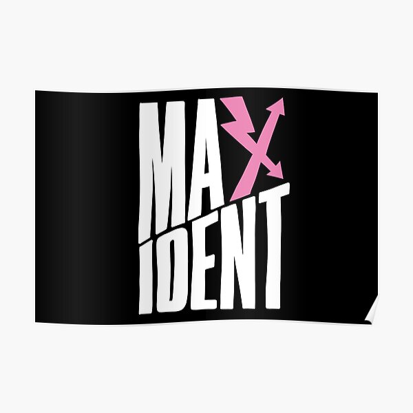 "STRAY KIDS Maxident Logo" Poster for Sale by LilMissRandom17 | Redbubble